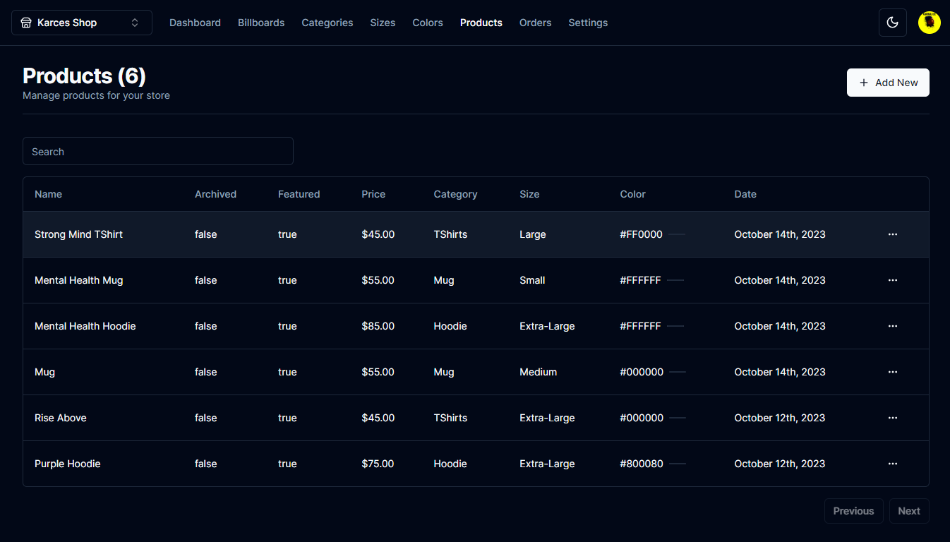 GitHub - cjpanda/ecommerce-dashboard