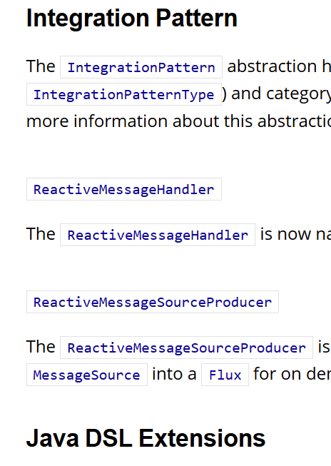 When we use a code wrapping in the heading it loses its heading meaning ...