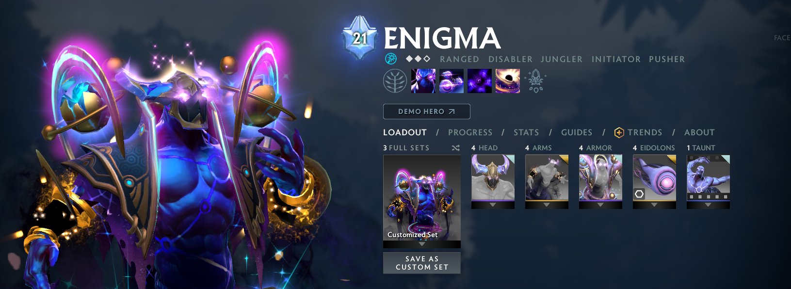 new "Unlocked Immortal Spell Effects" feature doesn't work for Enigma Immortal item · Issue #849 ...