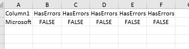 HasErrors is still present on the excel output even it is excluded in ...