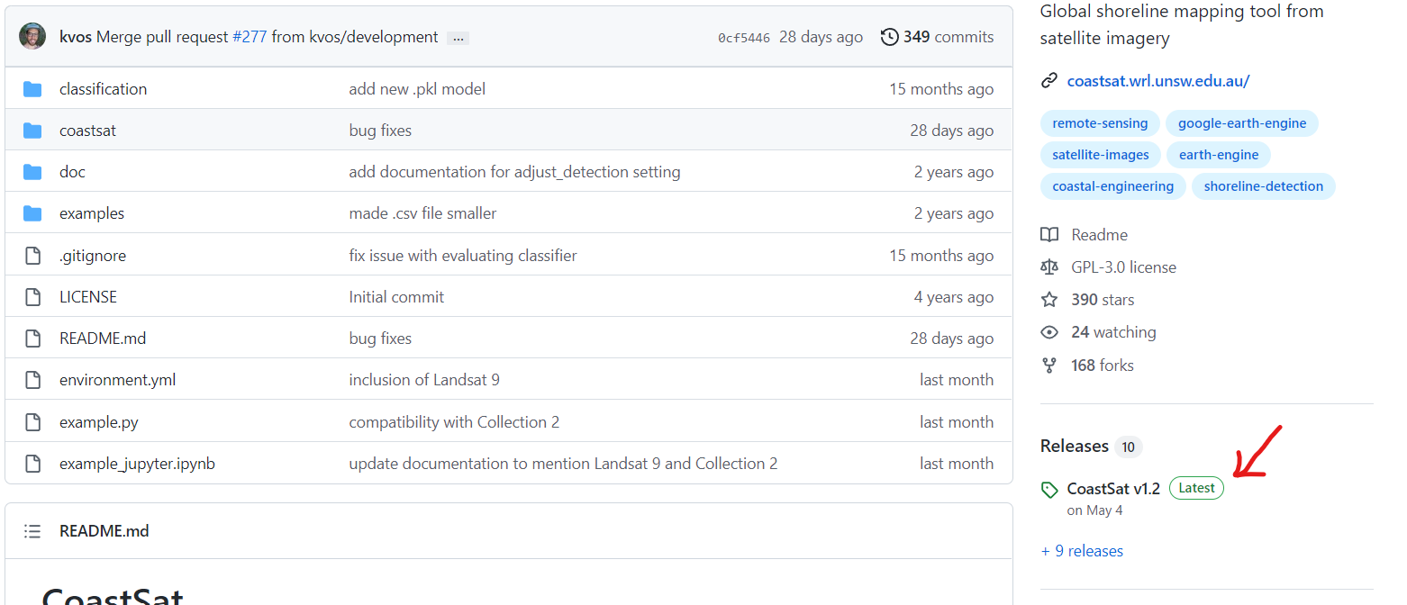 ModuleNotFoundError: No module named 'coastsat' · Issue #282 · kvos/CoastSat · GitHub