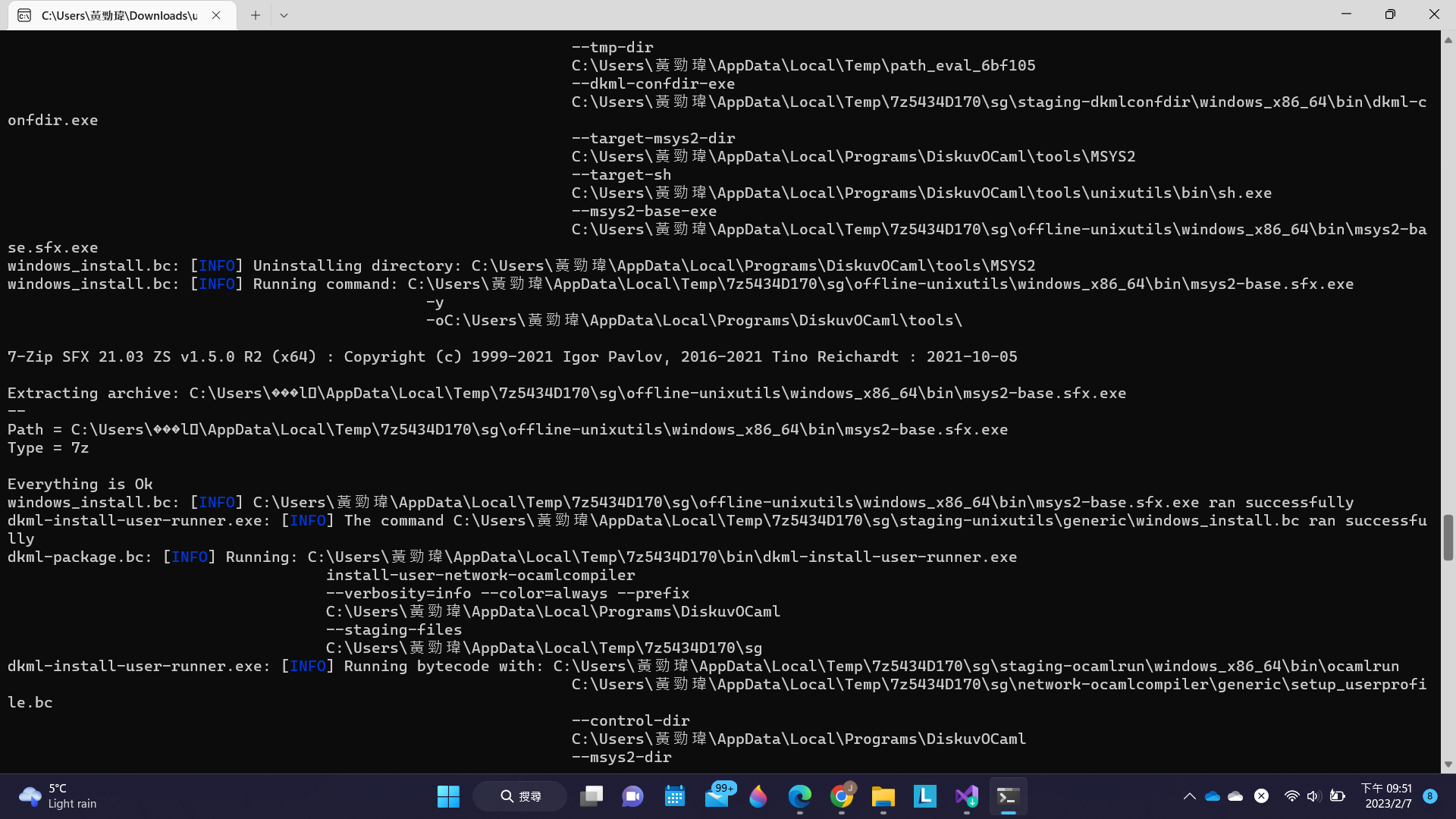 Error report · Issue #41 · diskuv/dkml-installer-ocaml · GitHub