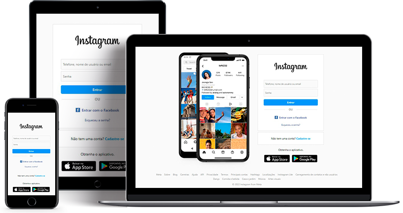 GitHub - jonatasbaldan/instagram-loginpage-clone: Login Page Instagram ...