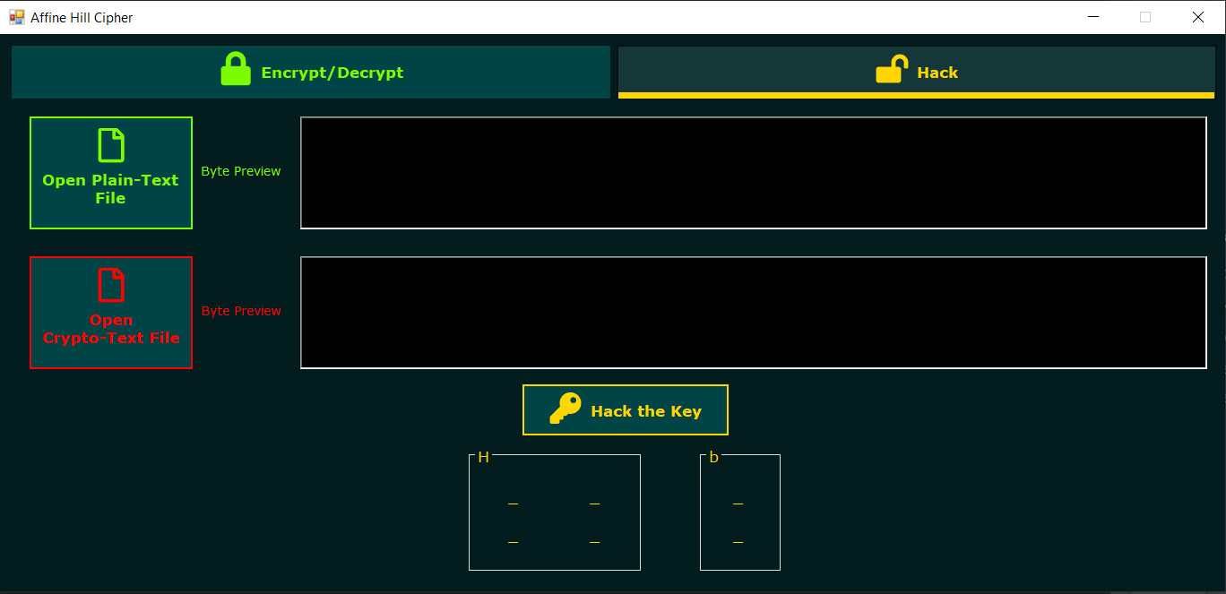 GitHub - MasoudJTehrani/Affine-Hill-Cipher: Affine Hill Cipher and it's hack