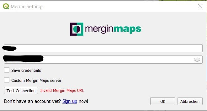 Invalid Mergin Maps URL // Connection failed, The method is not allowed for the requested URL ...