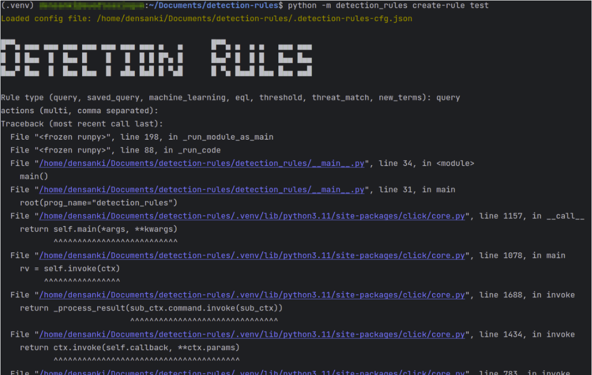 Bug Cli Create Rule Crash · Issue 3096 · Elasticdetection Rules · Github