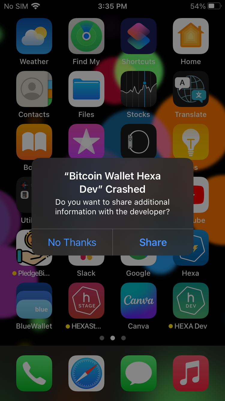 Ios And Android App Crashed · Issue 6027 · Bithyvebitcointribe · Github 