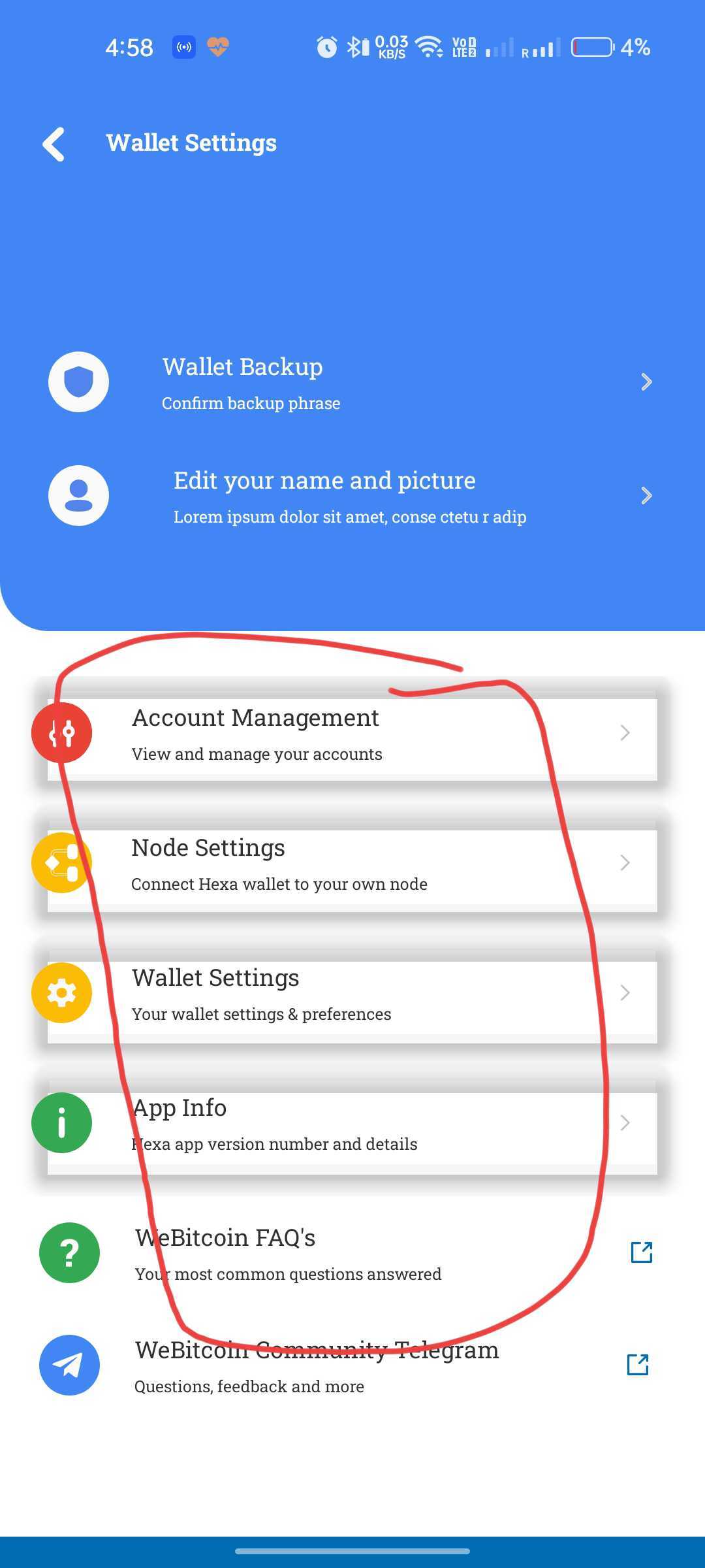 Wallet Setting · Issue 6260 · Bithyve Bitcointribe · Github