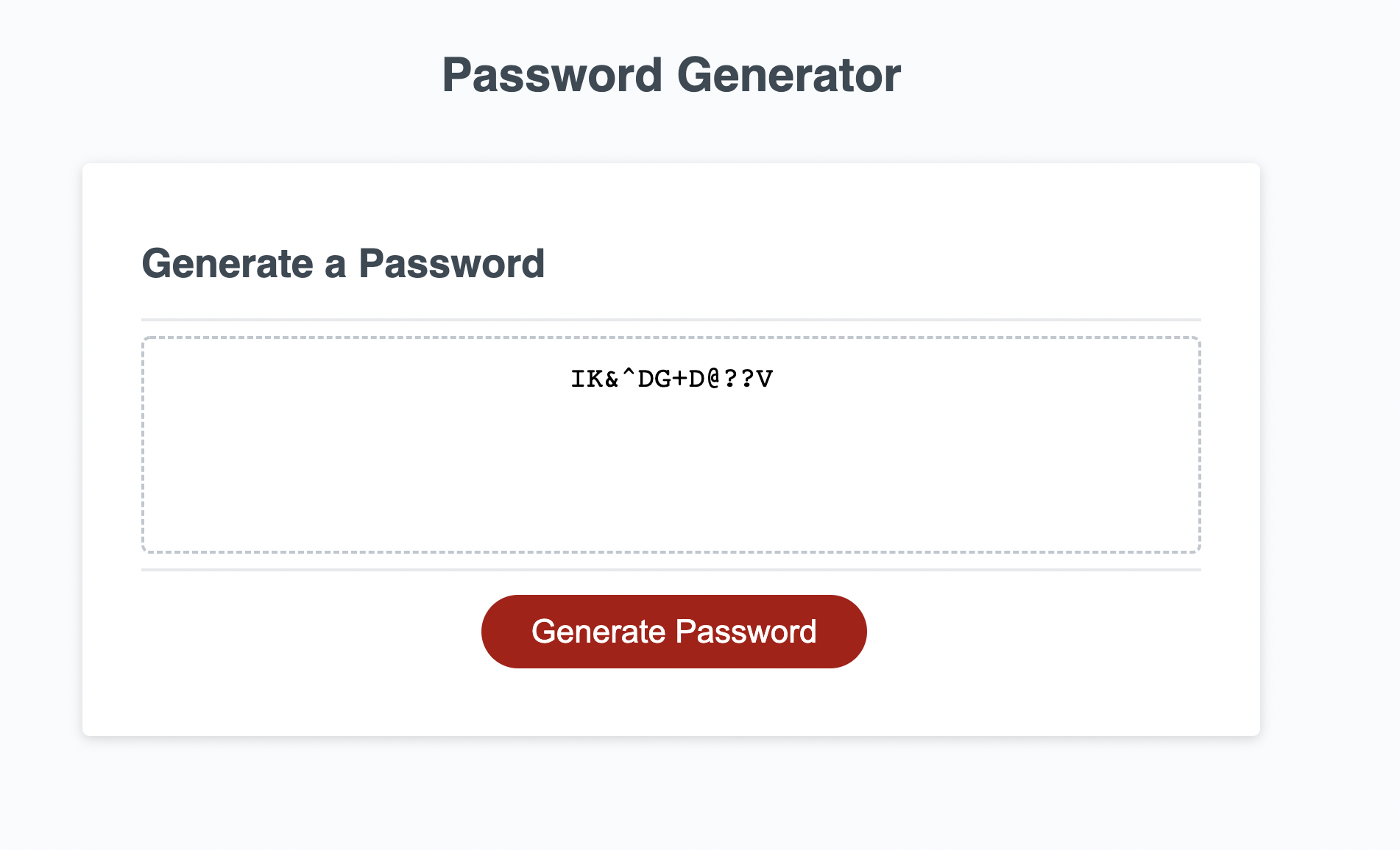 GitHub - tierney03/PasswordGenerator