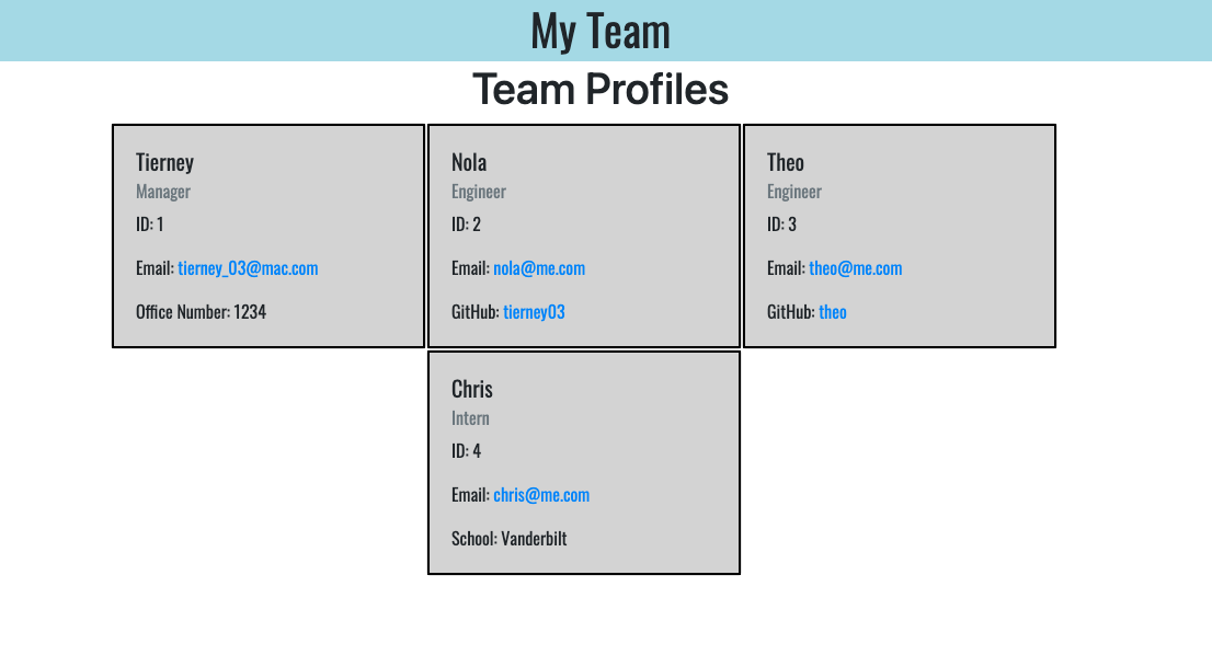 GitHub - tierney03/OOP_TeamProfiles