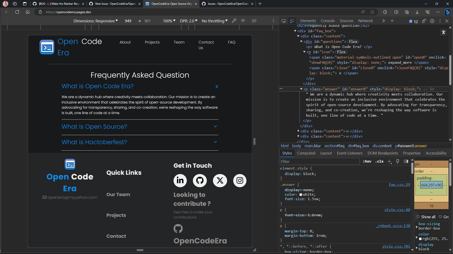 [BUG 🐞] Improve FAQ Accordion Interaction for Enhanced User Experience · Issue #94 · OpenCodeEra ...