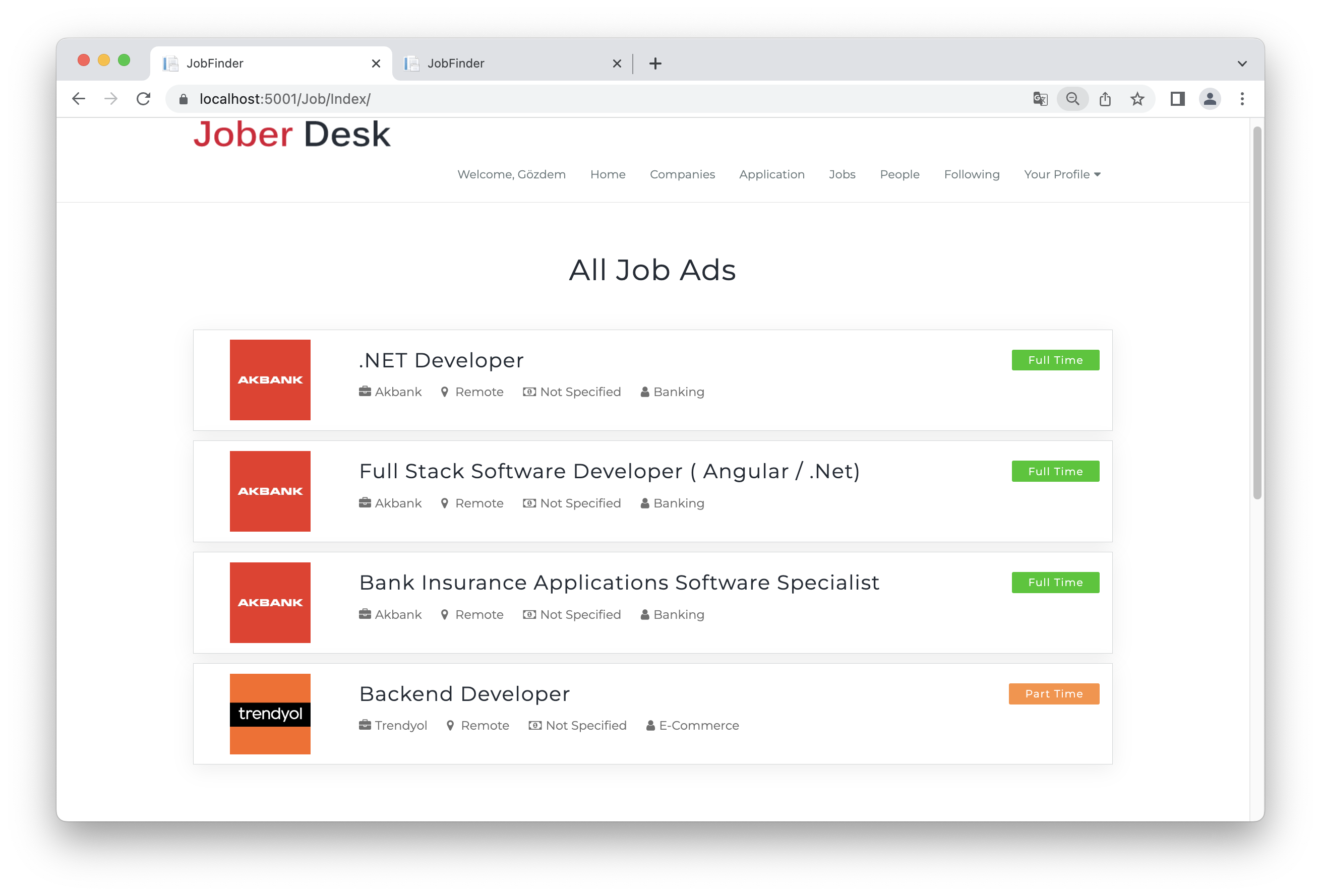 Github Gozdemogusidentity Netcore Jobsearch Project Includes Net Core Mvc Project By Using 8846