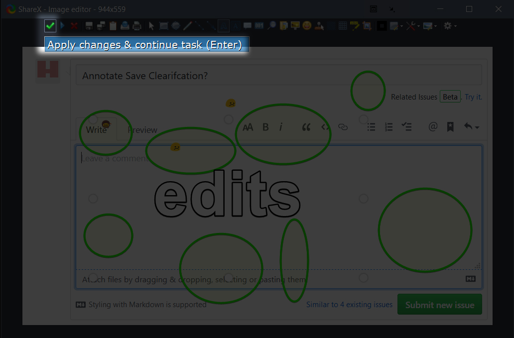 Annotate -> Green Save Button Clearifcation? · Issue #4723 · ShareX/ShareX · GitHub