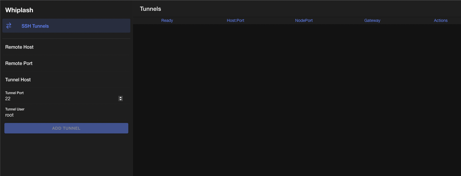 GitHub - ngn-au/whiplash: Whiplash - SSH Tunnel Operator