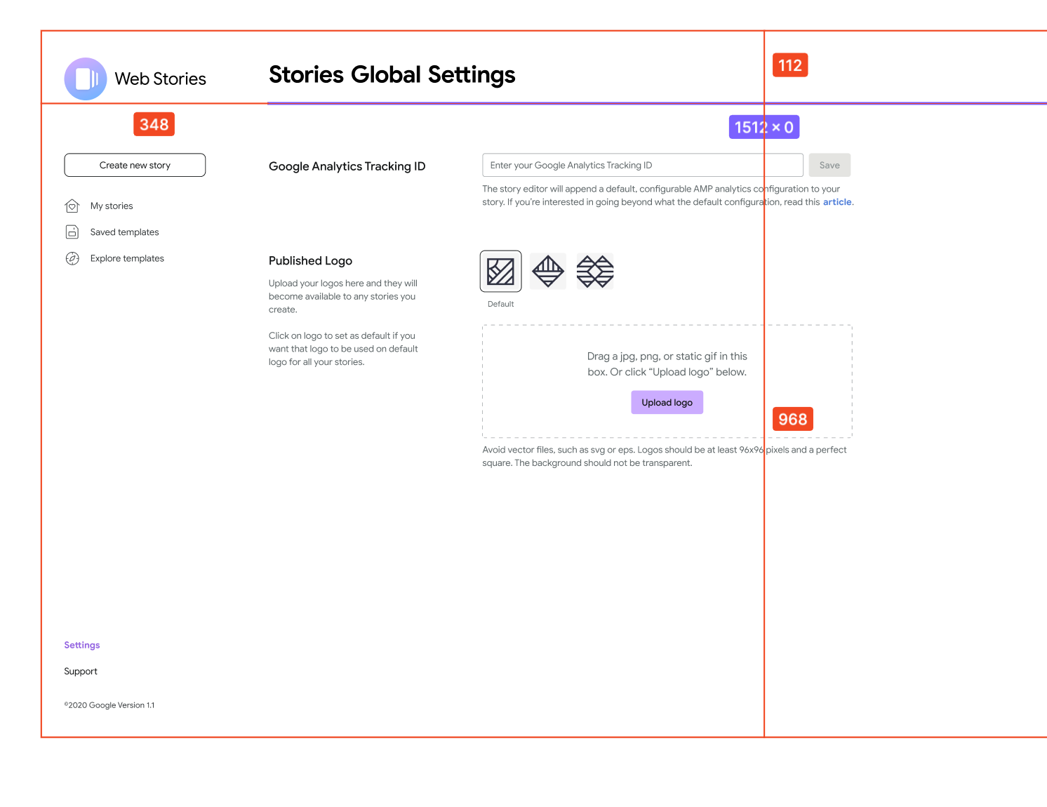 Update dashboard settings page to new designs · Issue #4969 · GoogleForCreators/web-stories-wp ...
