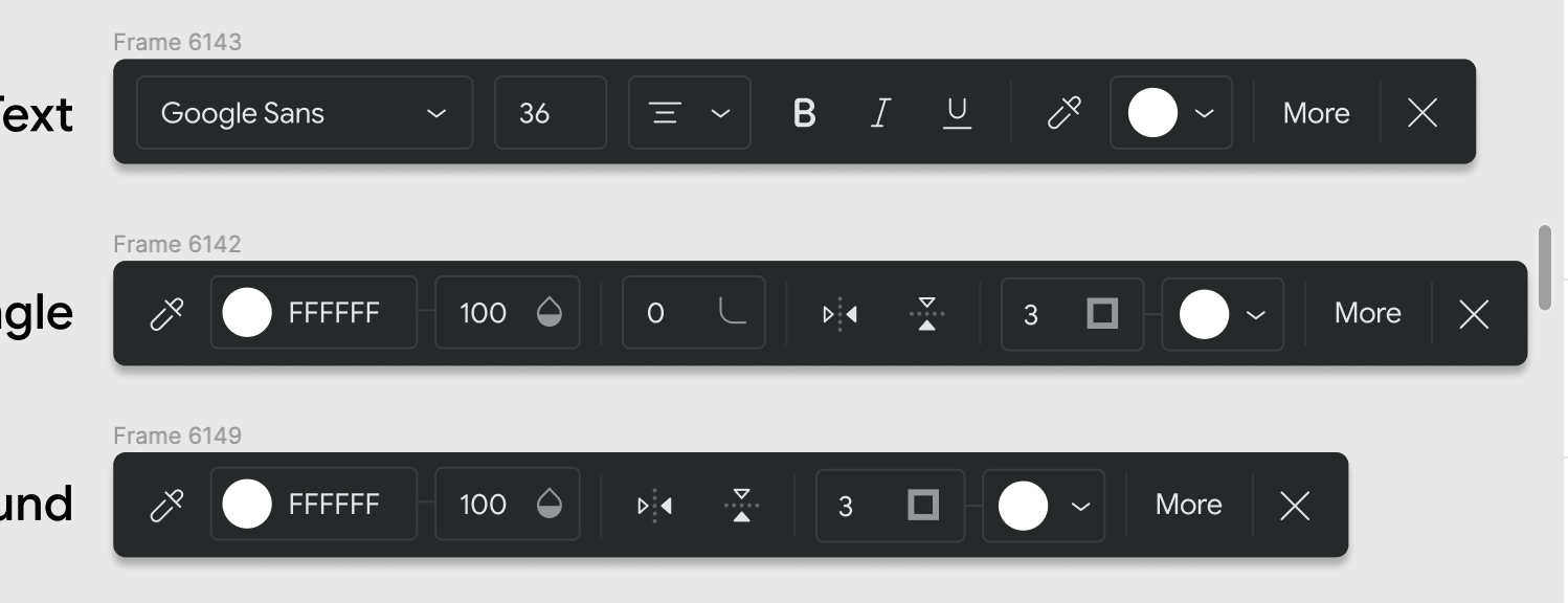 UI Simplification: Floating menu: Shape Menus Eyedropper · Issue #10932 ...