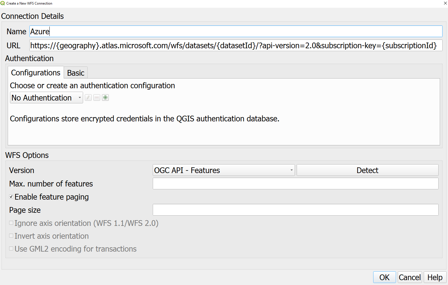 Given URL parameters do not persist for WFS OGC API - Features ...