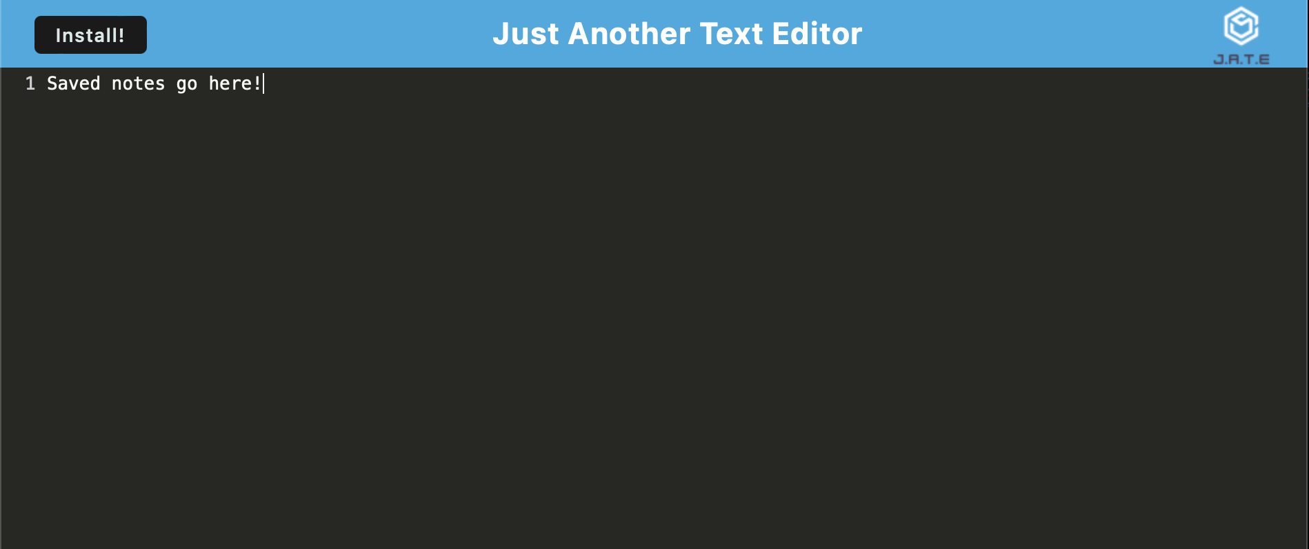 GitHub - DylanSantiago/PWA-Text-Editor