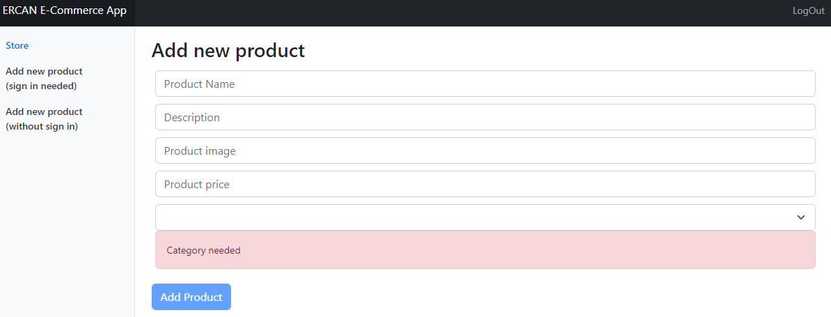 Github Ercansuzene Commerce Frontend Project Frontend Project With Angularjs