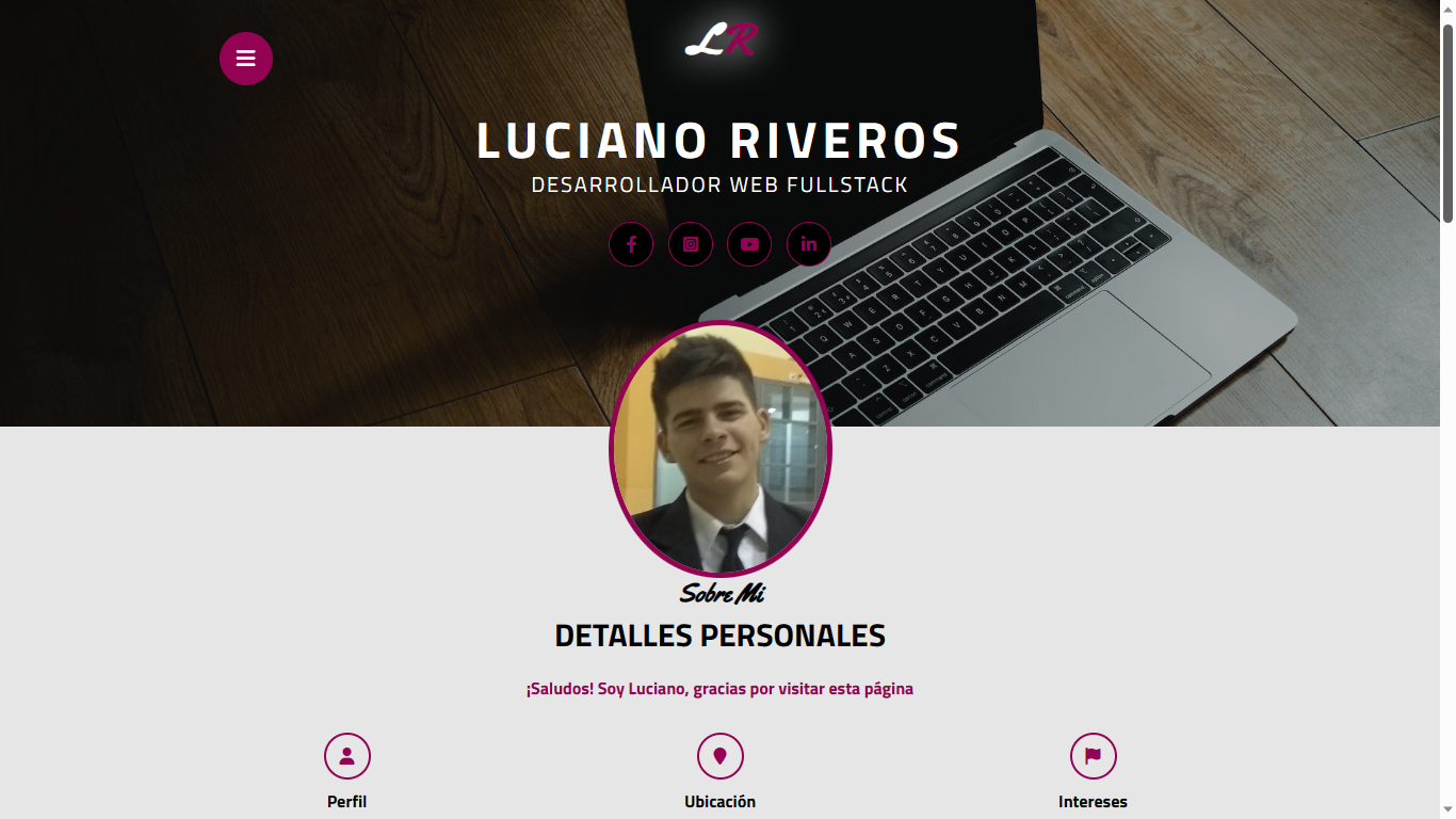 GitHub - lucianoriveros/CV-Luciano-Riveros: Página desarrollada como trabajo final para la ...