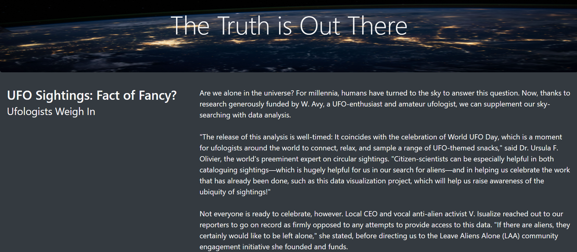 GitHub - spencerkopp/UFOs