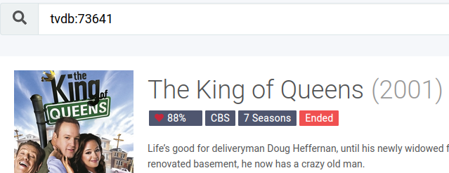Search or add "King of Queens" season amount does not match tvdb · Issue #5344 · Sonarr/Sonarr ...