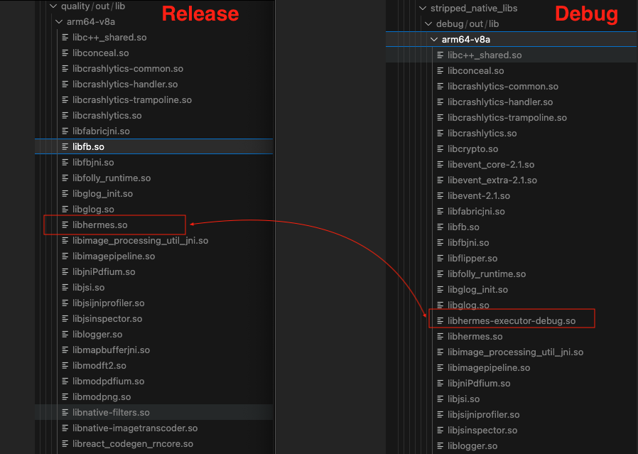 Unable to lunch Android app with error couldn't find DSO to load: libhermes-executor-release.so ...
