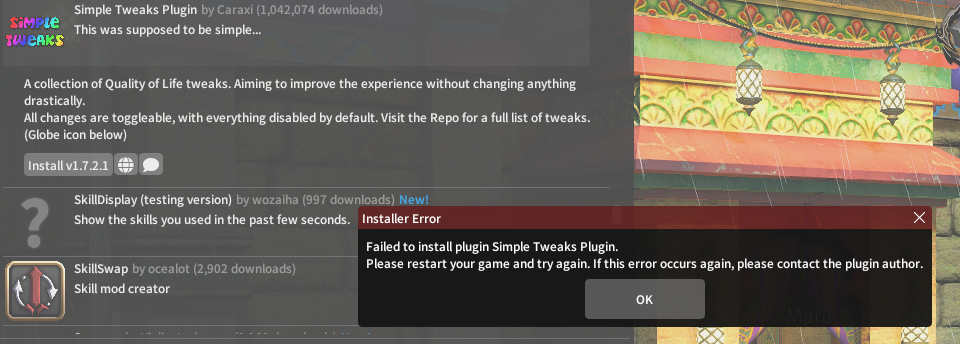 Plugin fails to load. Re-install attempt prompts to contact dev. · Issue #335 · Caraxi ...