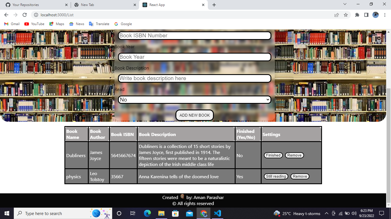 GitHub - Amanparashar9/Library-management: It is a personal library ...
