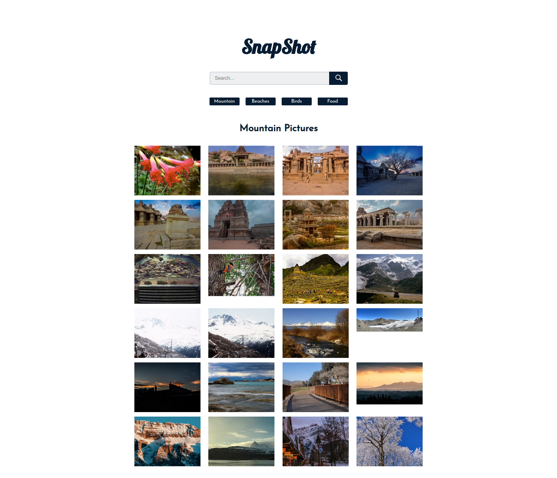 GitHub - Amanparashar9/Snap-shot-website: Created snap-shot website ...