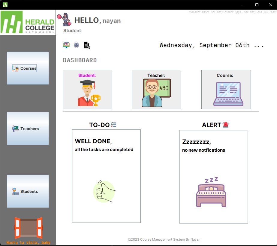 GitHub - notnayan/Course-Management-System--Java-Swing-MySQL: Course Management System with CRUD ...