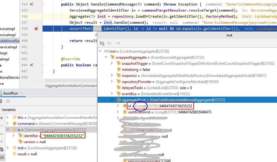 Fail To Compare The Id In Class Aggregatecreateorupdatecommandhandler · Issue 1377