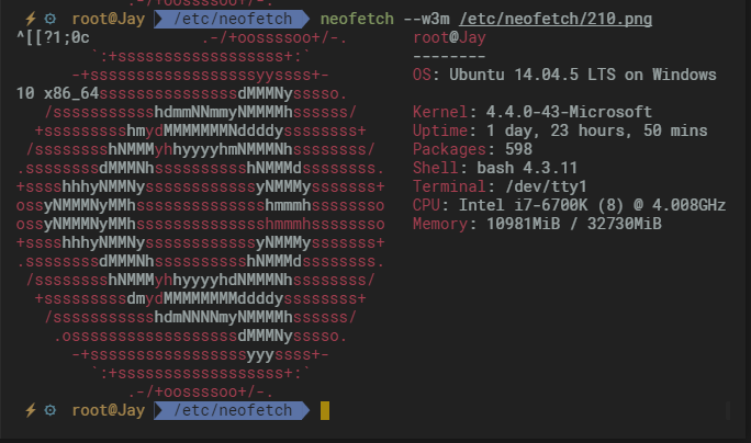 Neofetch on windows-subsystem-for-linux · Issue #878 · dylanaraps/neofetch · GitHub
