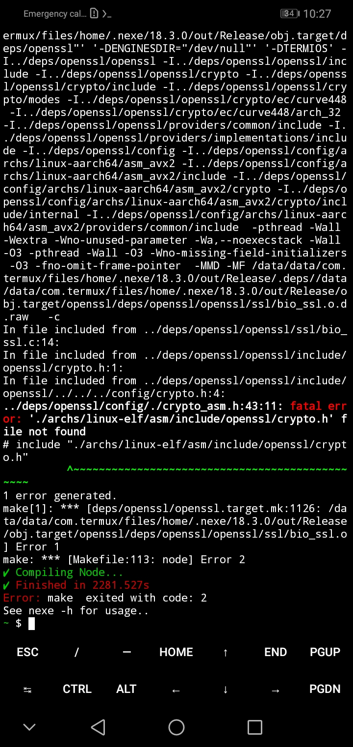 Error Make Exited With Code 2 · Issue 997 · Nexenexe · Github