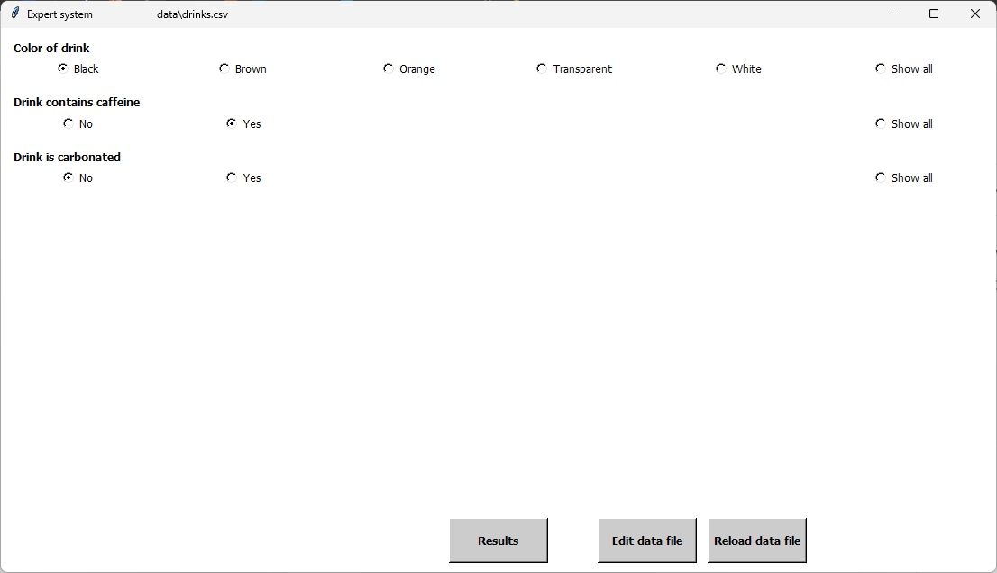 GitHub - SzyJar/ExpertSystem: Application allows advanced search of csv file based on user input.