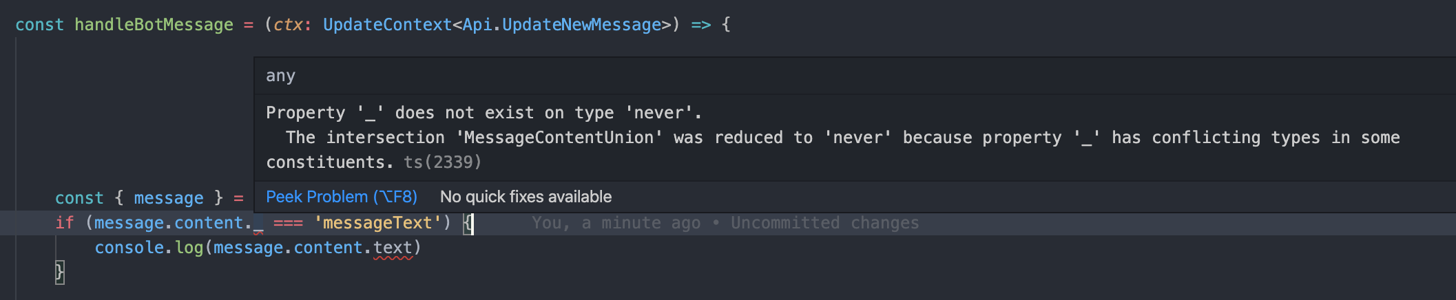 MessageContentUnion is empty · Issue #119 · airgram/airgram · GitHub