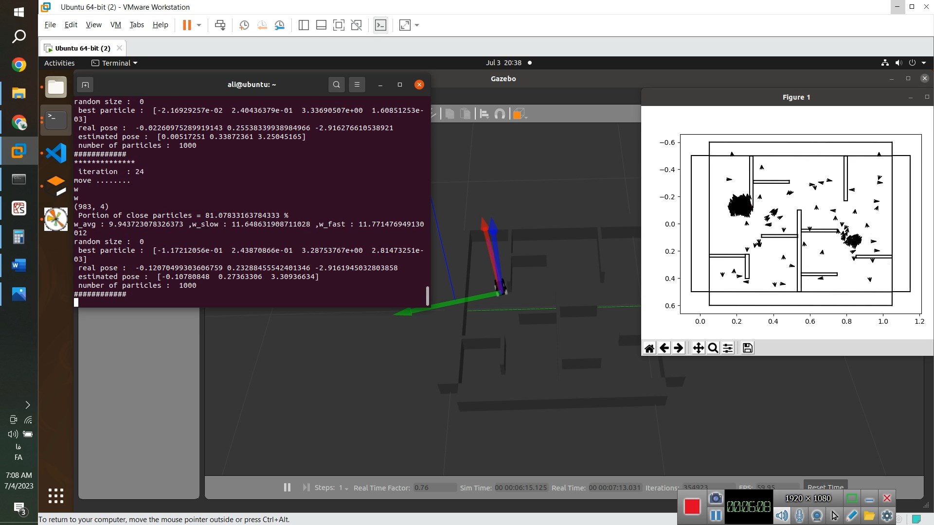 Github Ali Rashidi Vector Robot Monte Carlo Localization And Slam