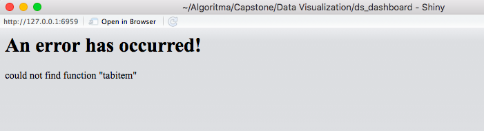 Shiny Error Could Not Find Function Tabitem · Teamalgoritma Community · Discussion 254 · Github