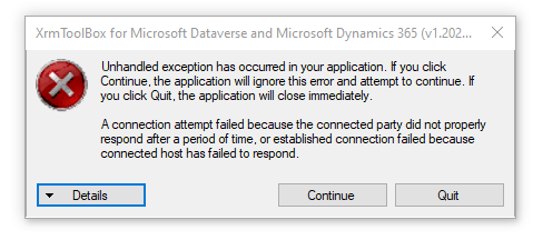 Attribute Audit Explorer is not working · Issue #1154 · MscrmTools/XrmToolBox · GitHub