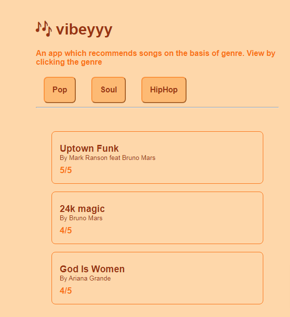 GitHub - alefiyahmadar/song-recommendation-app: Created with CodeSandbox