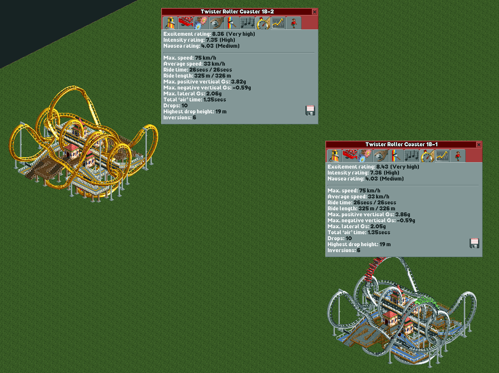 A block brake is missing even two track files are the same (+same course with different stats ...