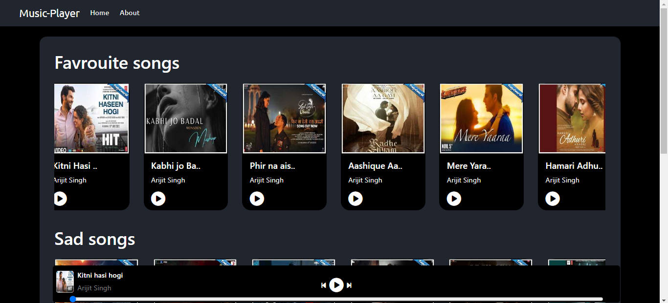 GitHub - absiemon/Music-Player: It is the Song Player Web App that I ...
