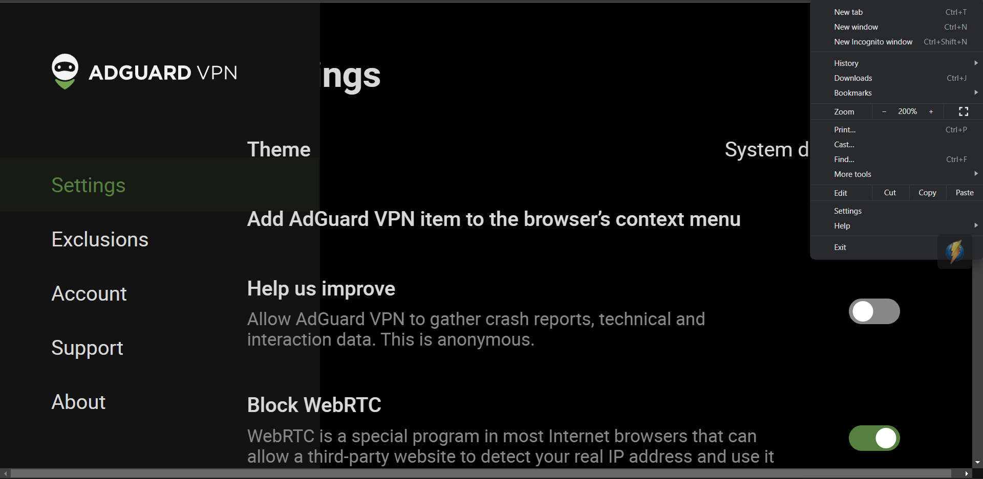 Menu text overlaps the side menu at a window width over 200% · Issue #70 · AdguardTeam ...