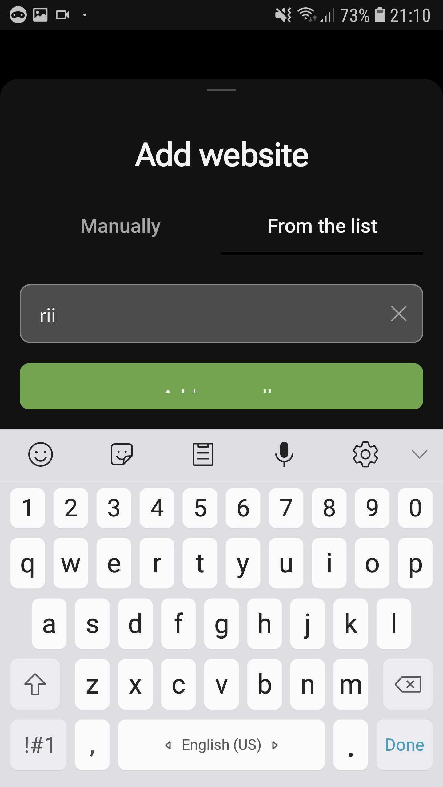 Buttons are collapsed on the "Add website" popup on devices with a small display · Issue #316 ...
