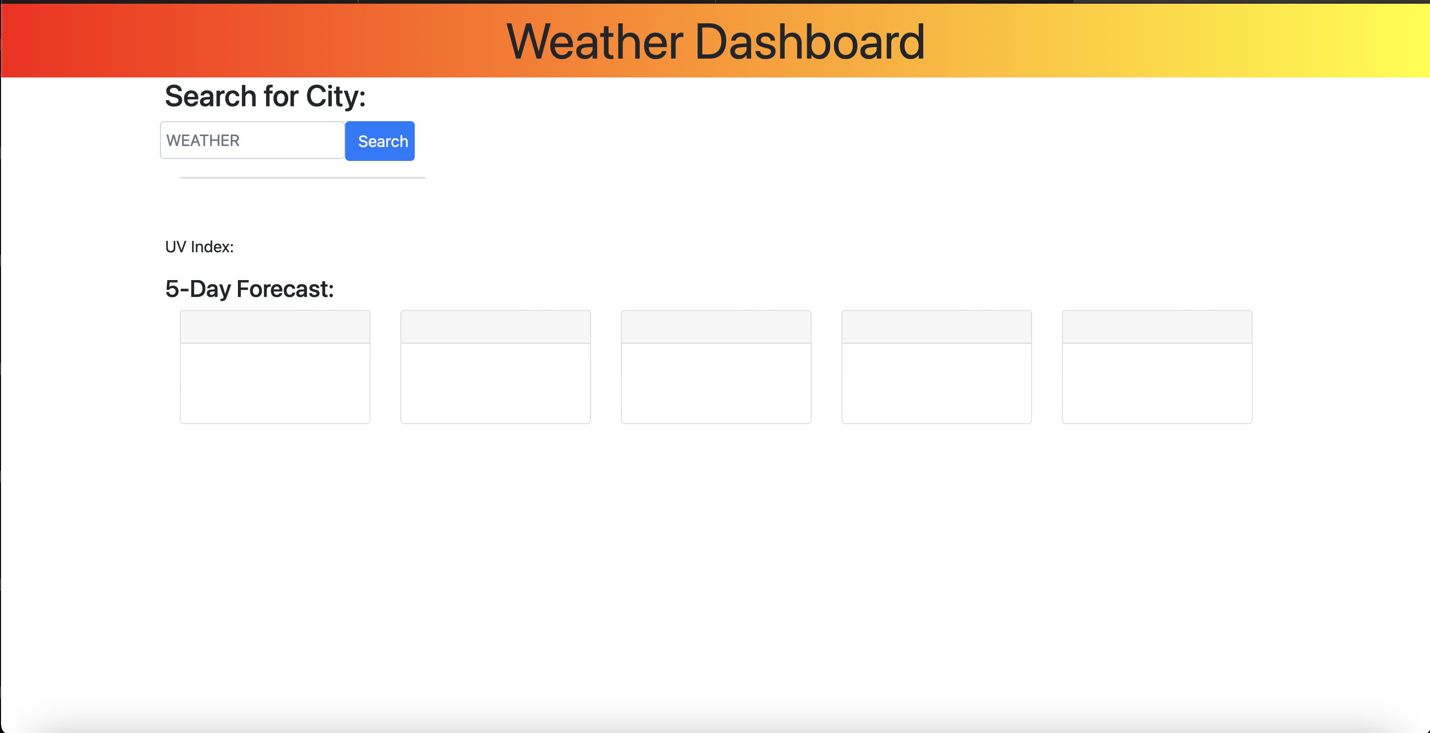 GitHub - iamjakes/weather-dashboard