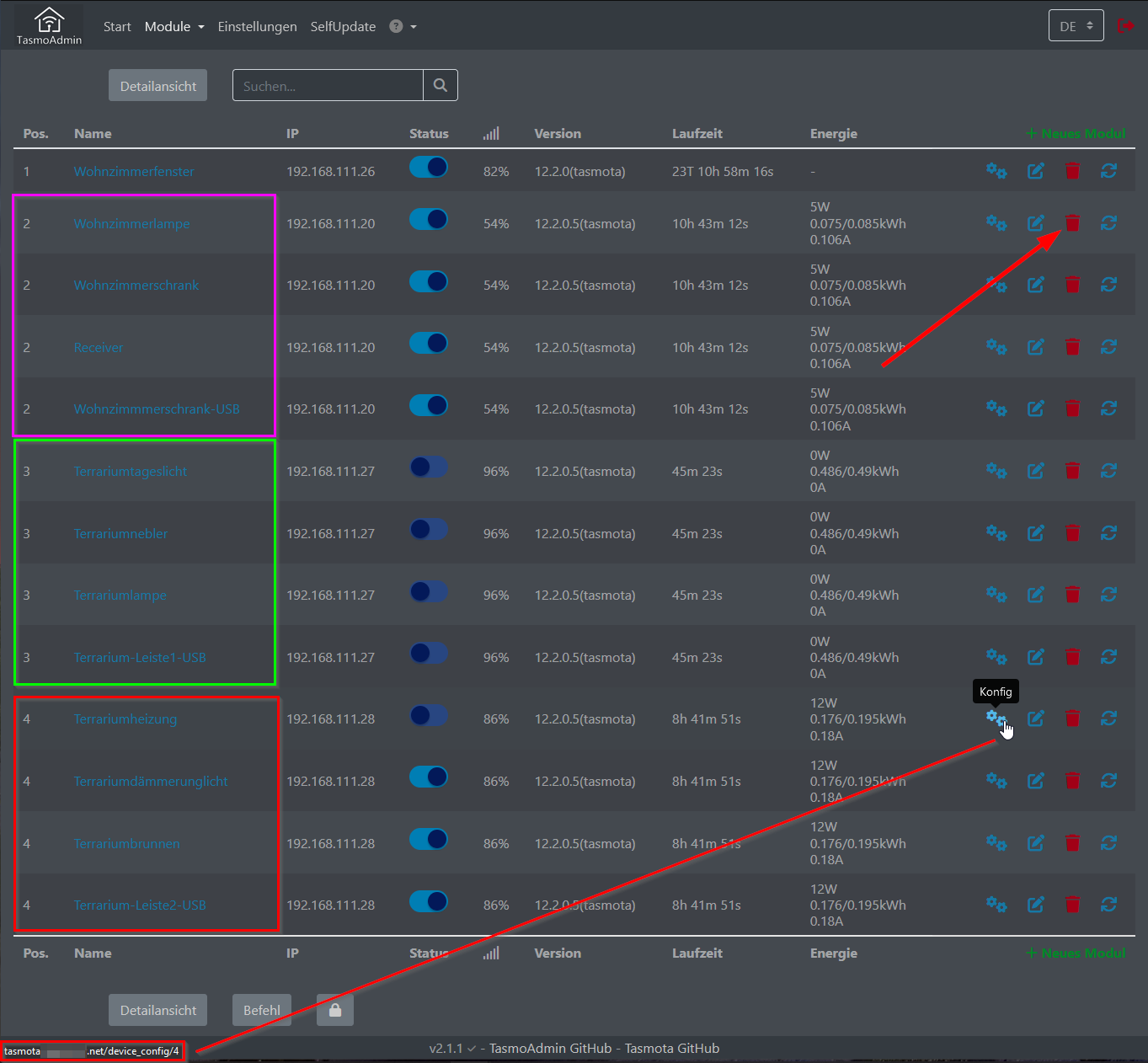 Device id dont update, when delete another device · Issue #713 · TasmoAdmin/TasmoAdmin · GitHub