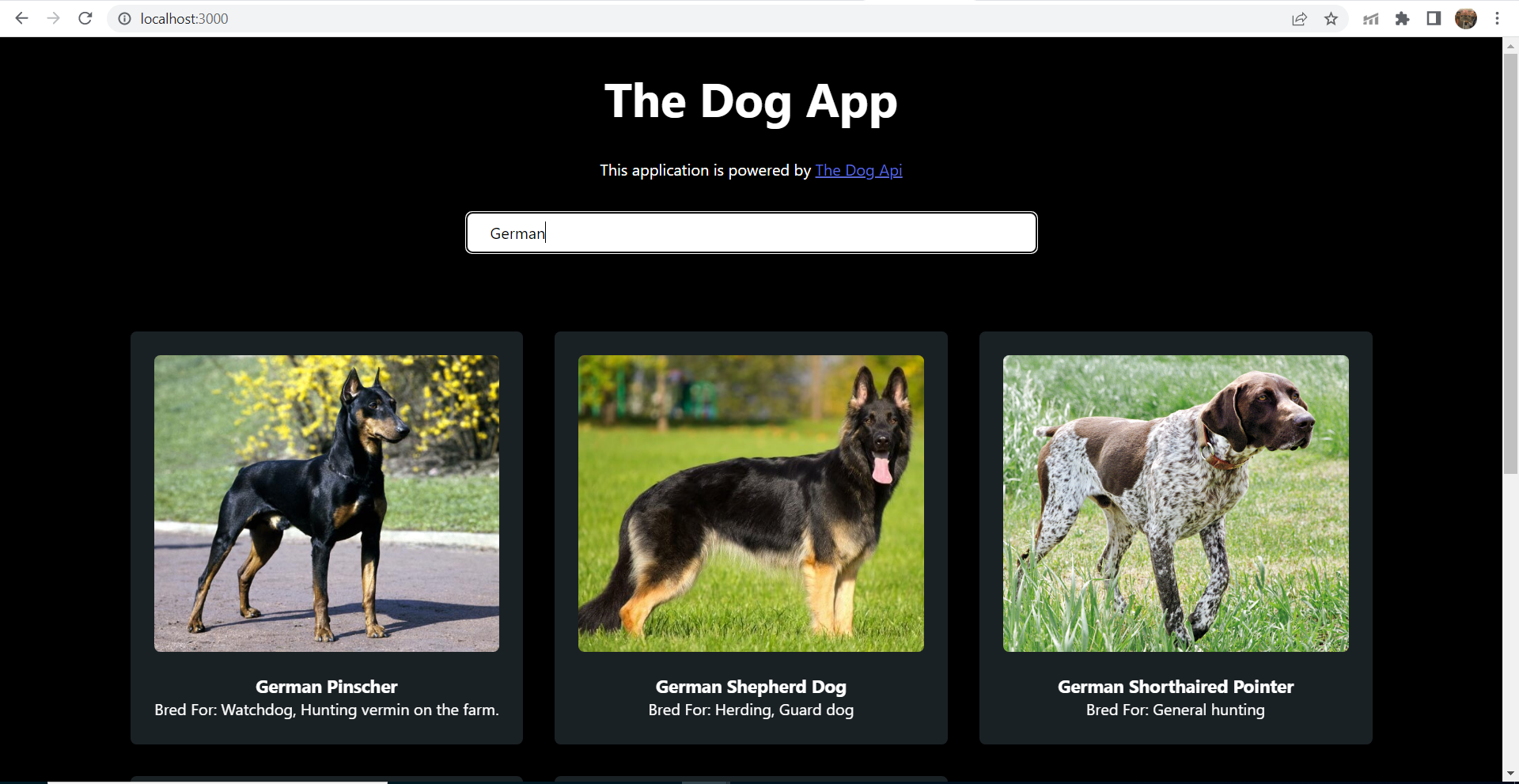 GitHub - ideepgagan740/The-Dog-App: To get detailed Description about different Dog Breed