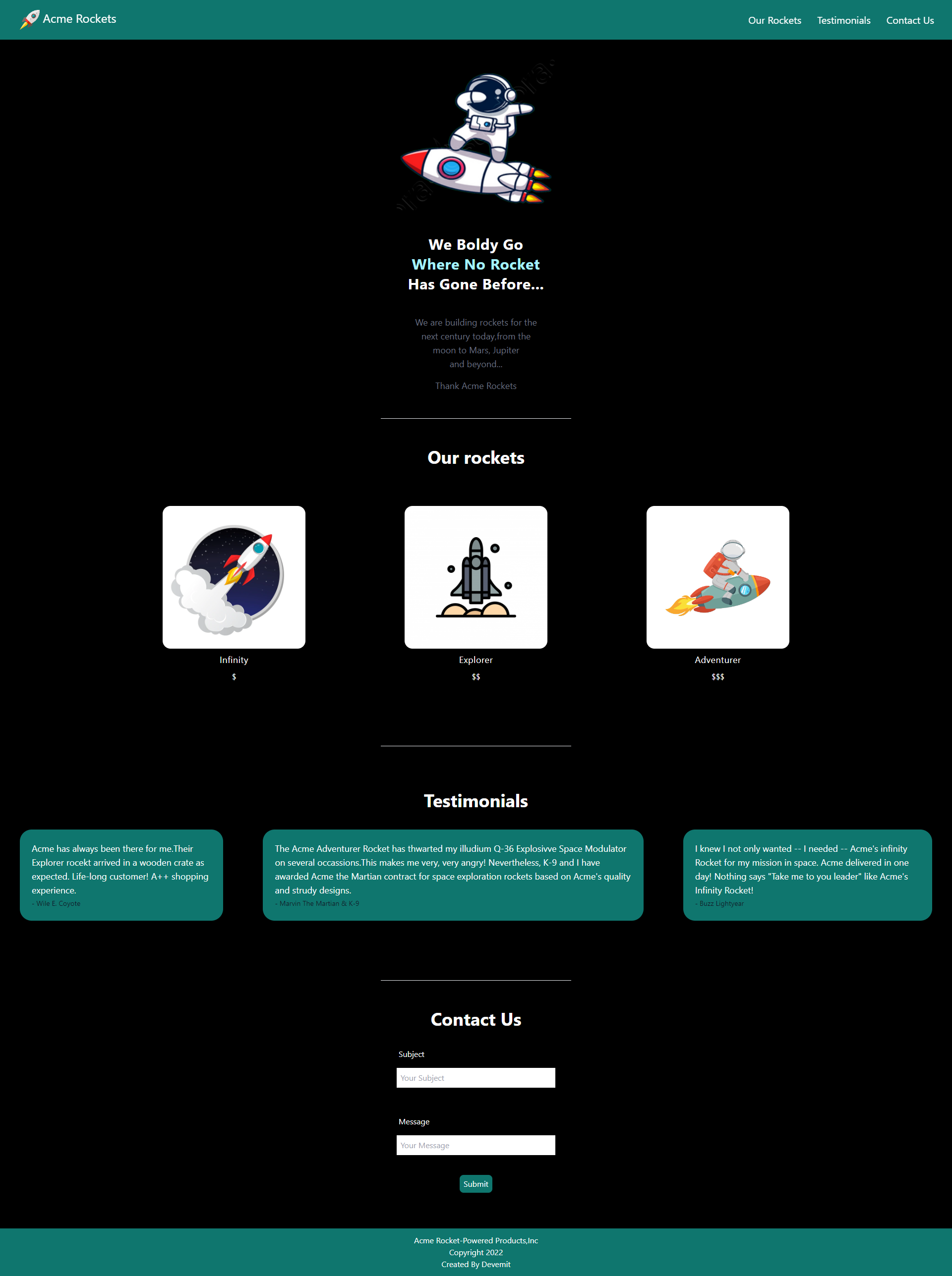 GitHub - devemit/Rockets