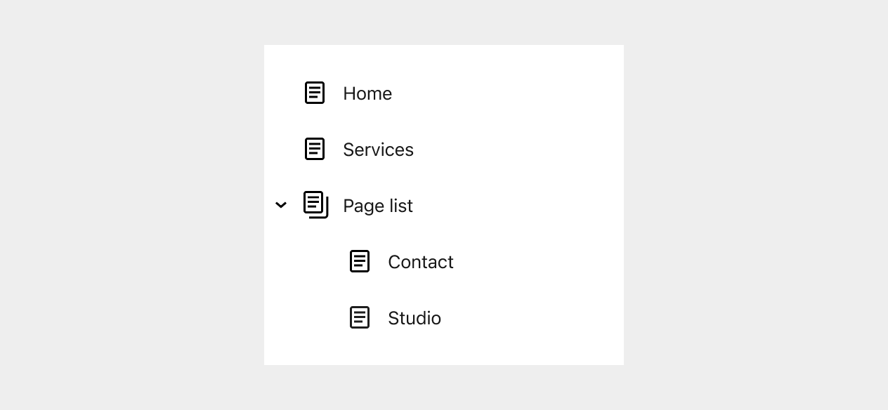 Page List: Consider a different way of showing that this is a synced block · Issue #47006 ...