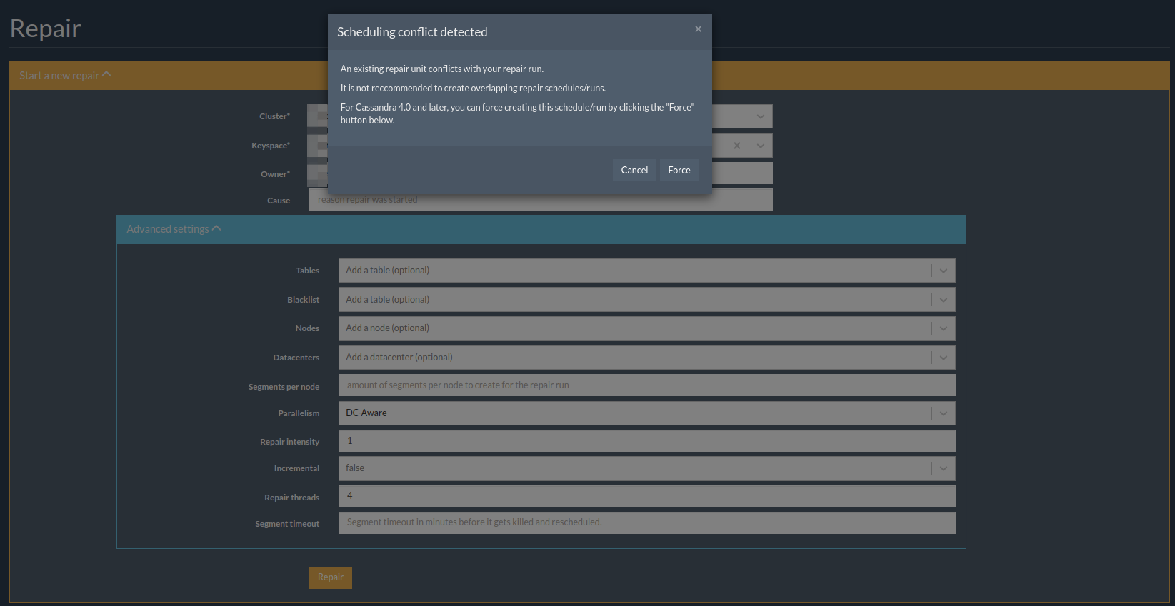 Schedules shouldn't not be automatically updated after using Run Now for ad-hoc Repairs · Issue ...
